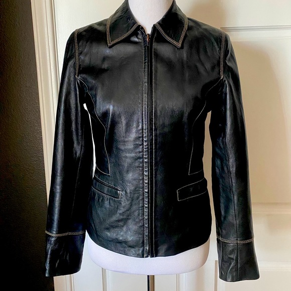 Express | Jackets & Coats | Vintage Express Leather Jacket | Poshmark